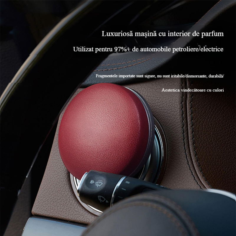 Parfum Auto, Design Piele, Cu Diatomita, Reincarcabil, Ventilatie ...