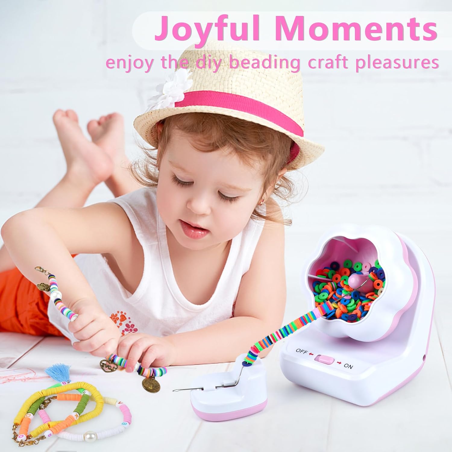 Set Creativ Pentru Realizarea De Bijuterii Puepoul Spinner Electric De Margele Pentru Bratari