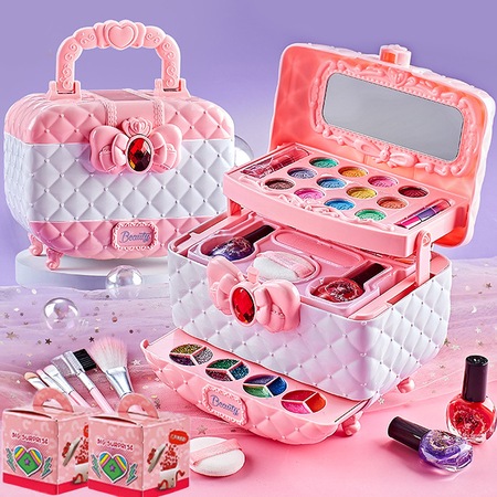 Trusa de machiaj pentru copii, Puepoul, cu 44 de elemente pentru ...