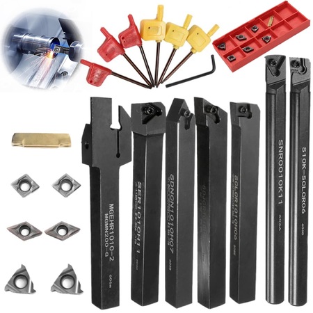 Set Cutite de Strung cu Placute Amovibile, Kawalon, Lnvelis Carbura, 21 ...
