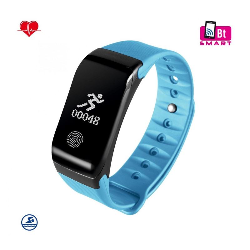 Bratara fitness Home FW Pulse/BL, Bluetooth, albastru - eMAG.ro