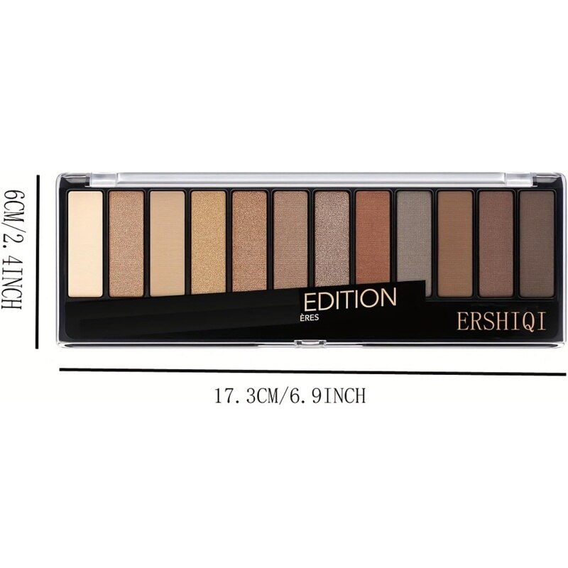 Paleta Farduri Ochi 12 Nuante Matt Satin, Pigmentare Profesionala 24H ...