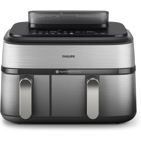 Philips Dual Basket 5000 sorozatú olajsütő, NA550/00, 9 l, 2 fiók ...