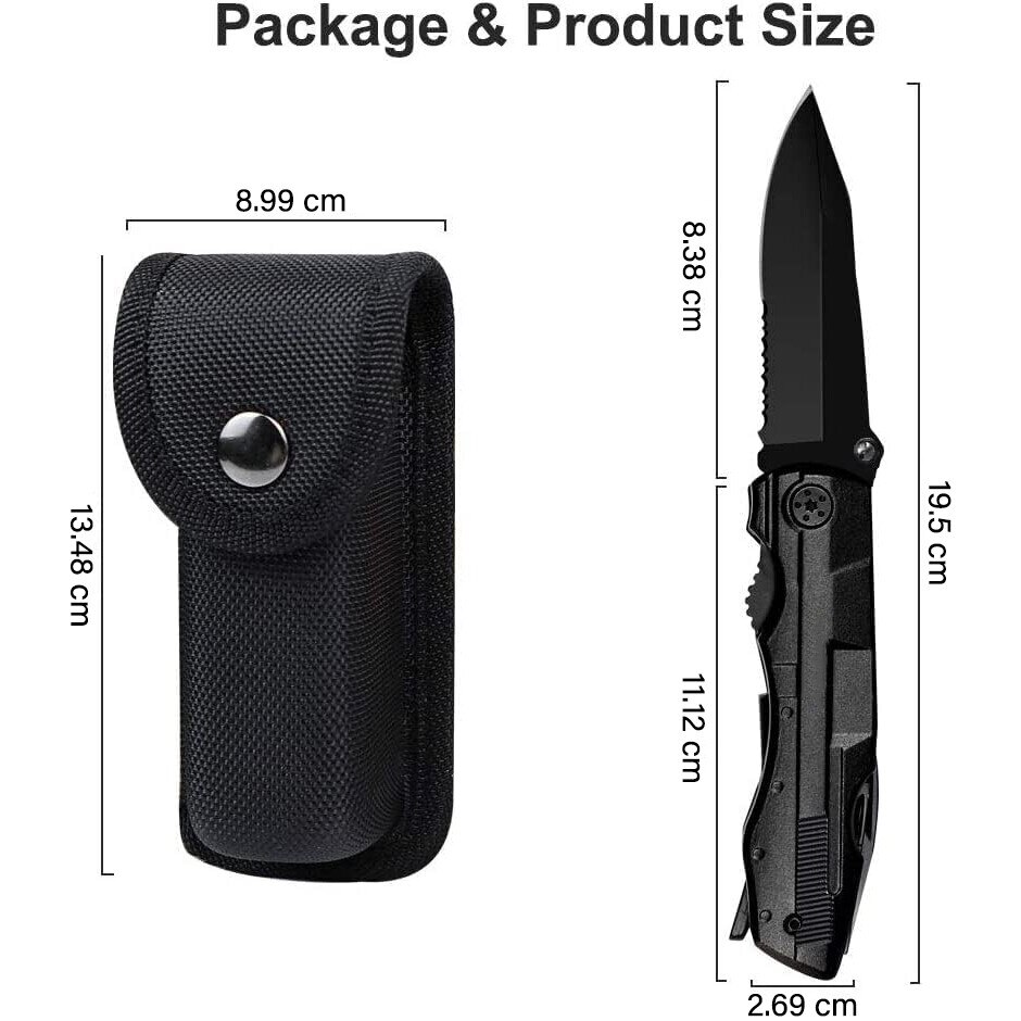 Briceag multifunctional cu manere ergonomice, cutit din otel inoxidabil ...