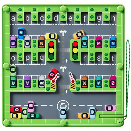 Joc educativ magnetic, HNSMART, labirint alfabet, jucarii Montessori ...