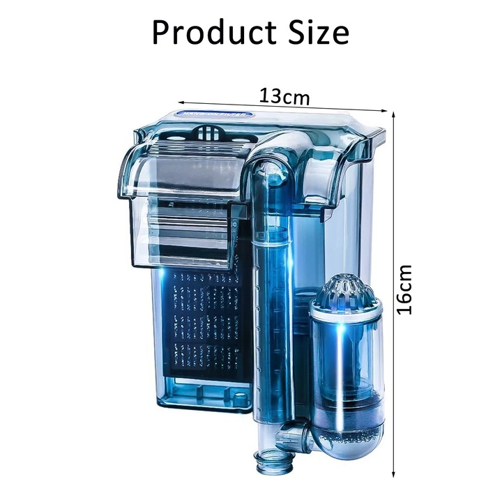 Filtru Intern pentru Acvariu, SINBINTA, 280 L/H, 3 W, Debit de apa ...