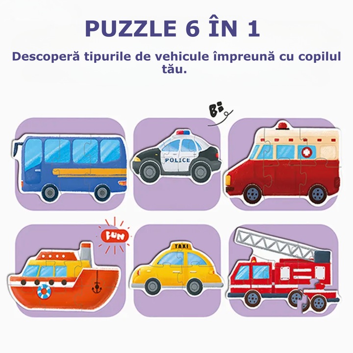 Joc Puzzle pentru copii, Simply Joy, puzzle cu 39 de piese, Mijloace de ...