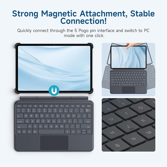 Husa cu tastatura pentru ALLDOCUBE®T1202KB, compatibil cu tableta iPlay ...