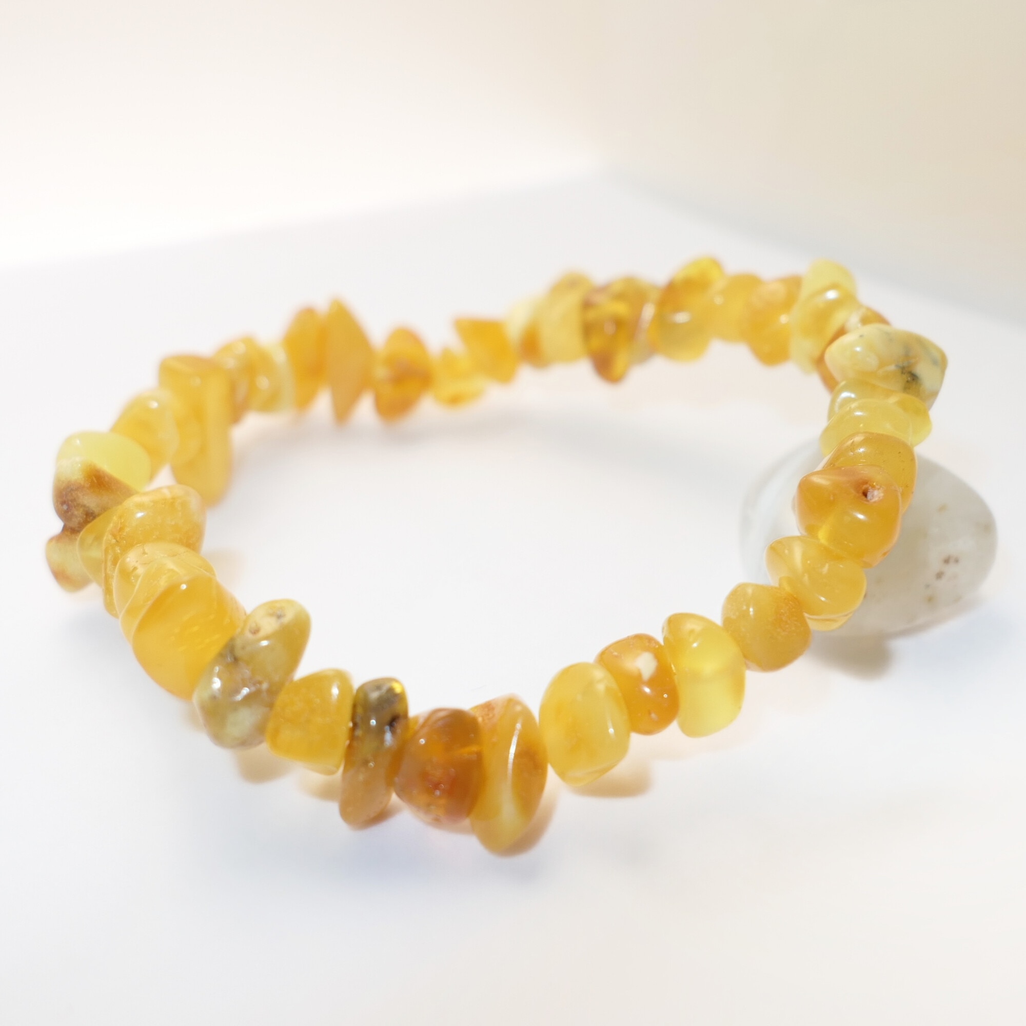 Bratara de chihlimbar baltic, dimensiuni 12-27 cm, multicolor, set ...