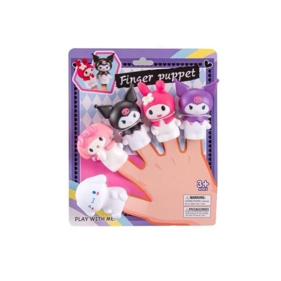 Set 5 Figurine Kuromi, mascote pentru degete, Finger Puppet, multicolor ...