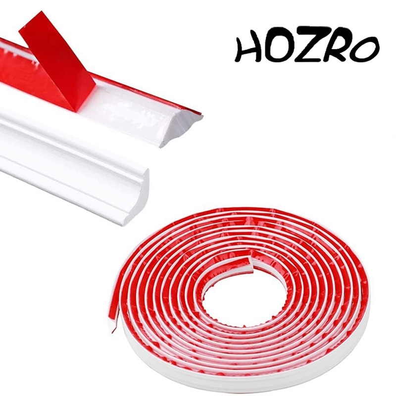 Banda decorativa autoadeziva 3D din PVC, HOZRO, Linie moale decorativa ...