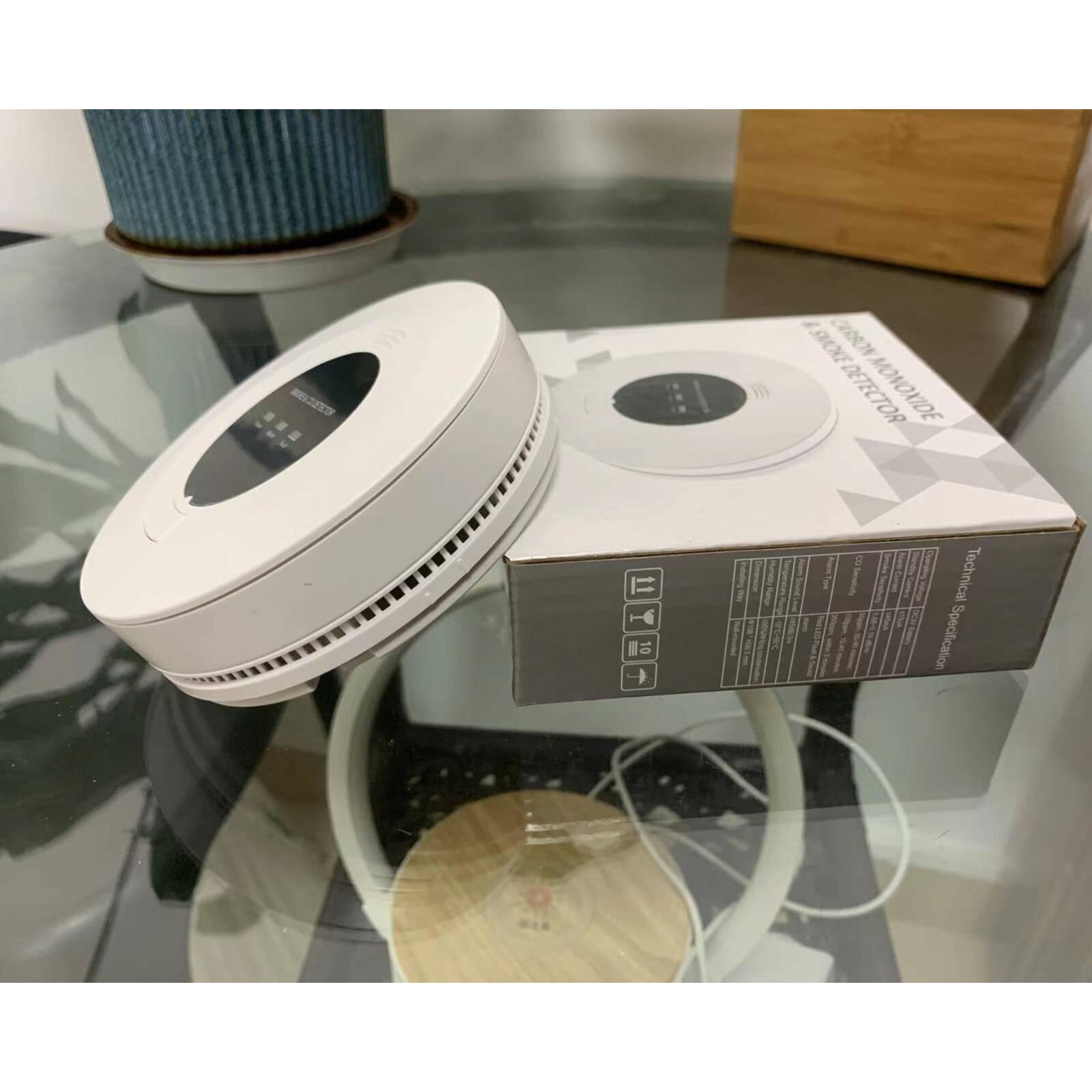 Detector 2 in 1 Fum si Monoxid de Carbon, Ronic X, Senzor dual ...