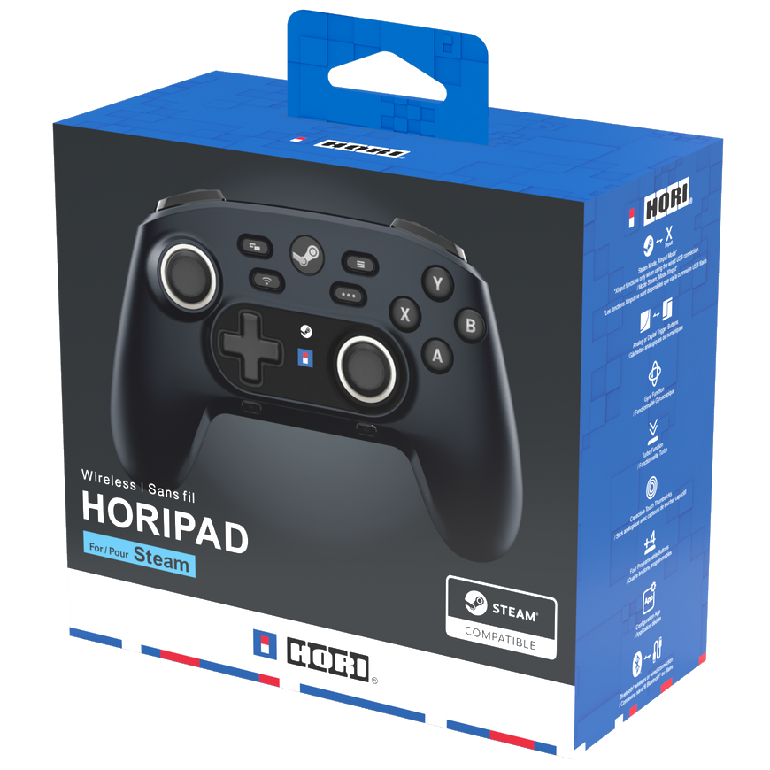 Controller Wireless Hori HORIPAD Pro for Steam, Midnight Black pentru ...