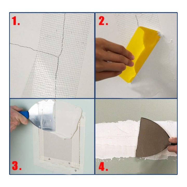 Banda imbinare Rigips, fibra sticla, autoadeziva, Rodex, 50mm x 45mt ...