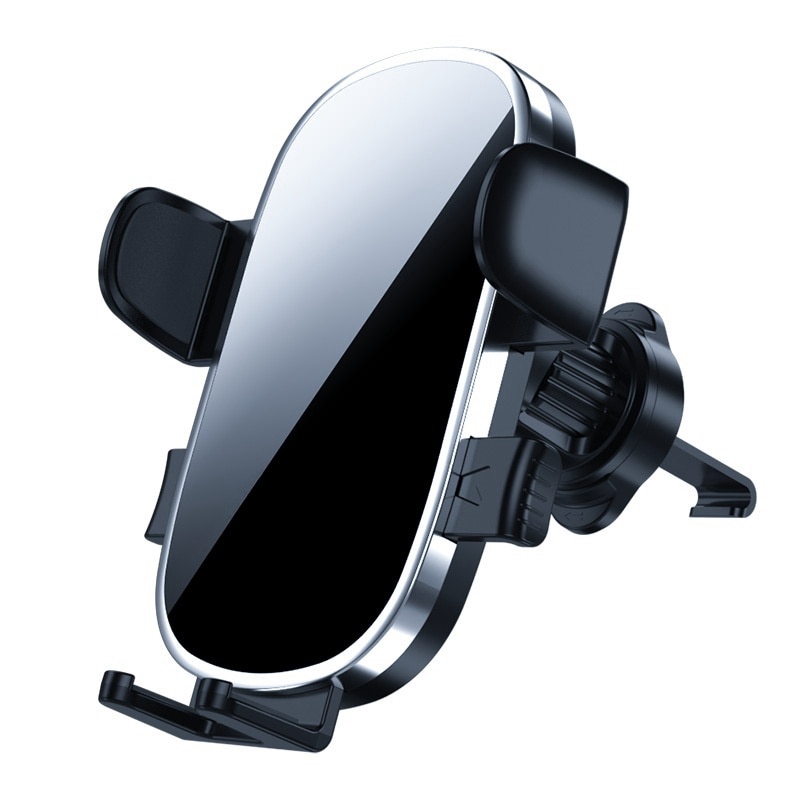 Autós telefon tartó, fém, szellőzőrácsra rögzíthető, fekete - eMAG.hu