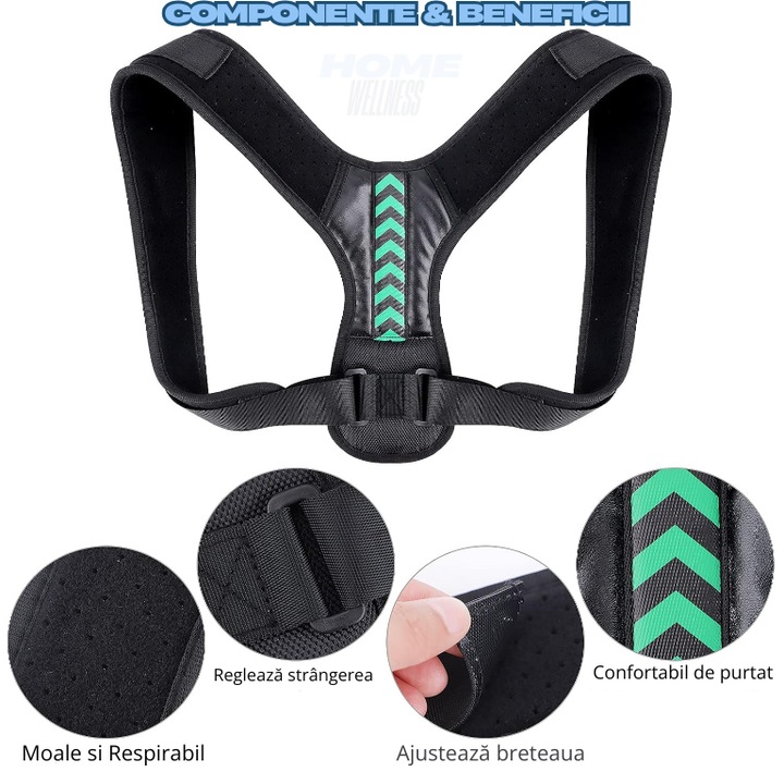 Corector De Postura Ergonomic, Pentru Indreptare Spate, Coloana ...
