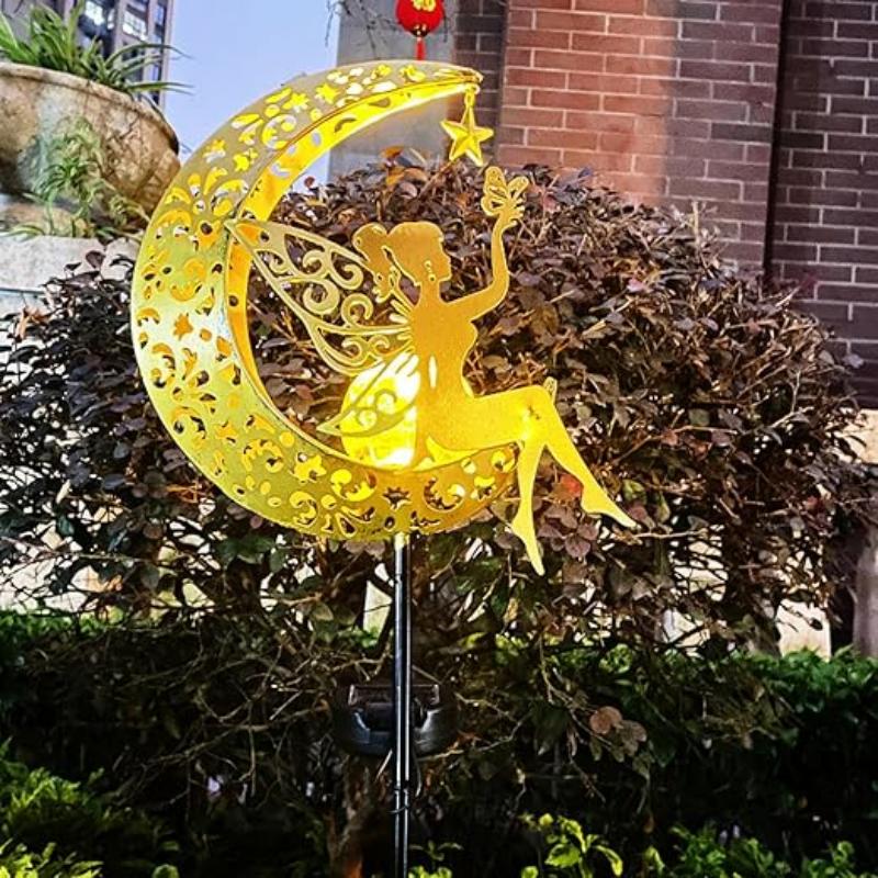 Lampa solara de gradina, Decoratiuni gradina, Decor in aer liber, Moon ...
