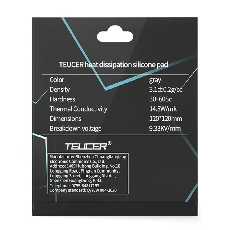 Pad termic Sparkle Tmax, 14.8 W/mK, 120x120x1mm, rezistent la ...