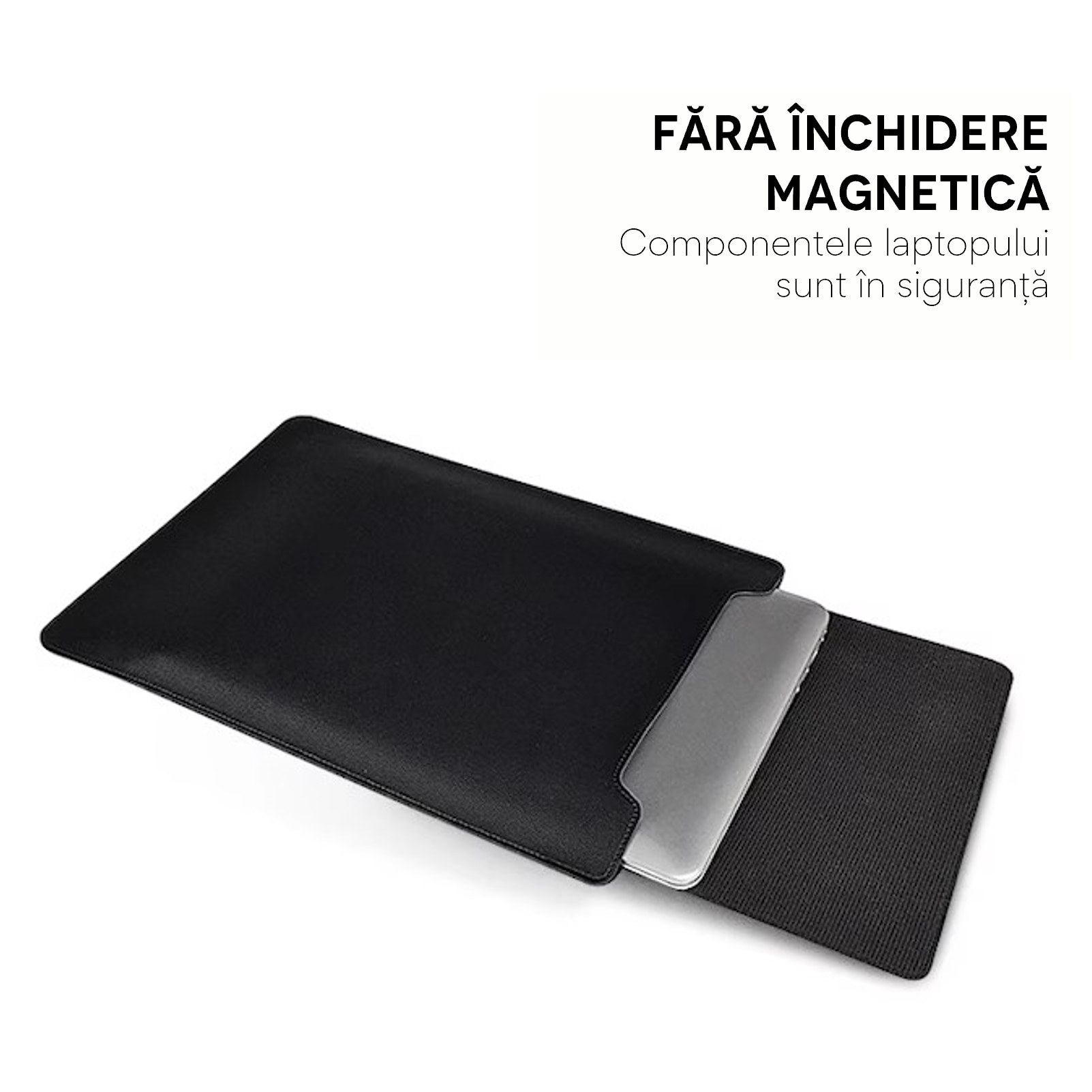 Husa pentru MacBook Pro/Air sau Laptop 13 Sleeve din piele PU premium ...