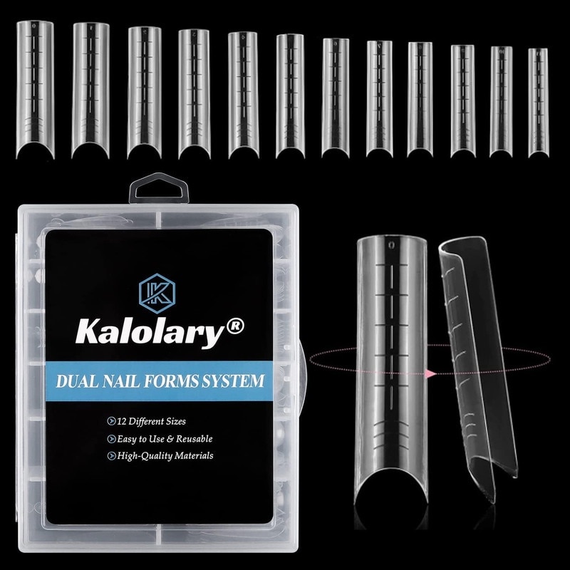 Set 120 tips-uri unghii Kalolary, transparent, forma C - eMAG.ro