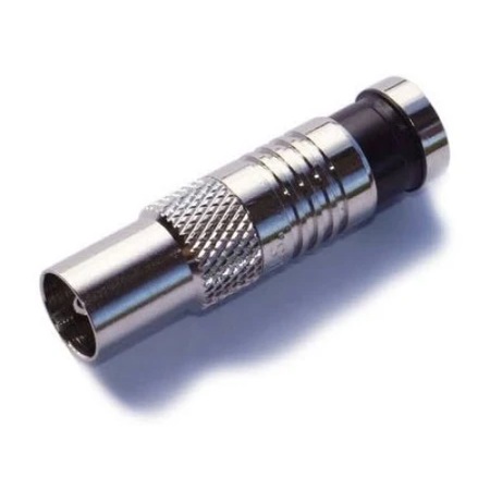 Conector (Mufa) TV tata cu compresie, 7 mm, cu garnitura cauciuc pentru cablu RG6 75 Ohm - eMAG.ro