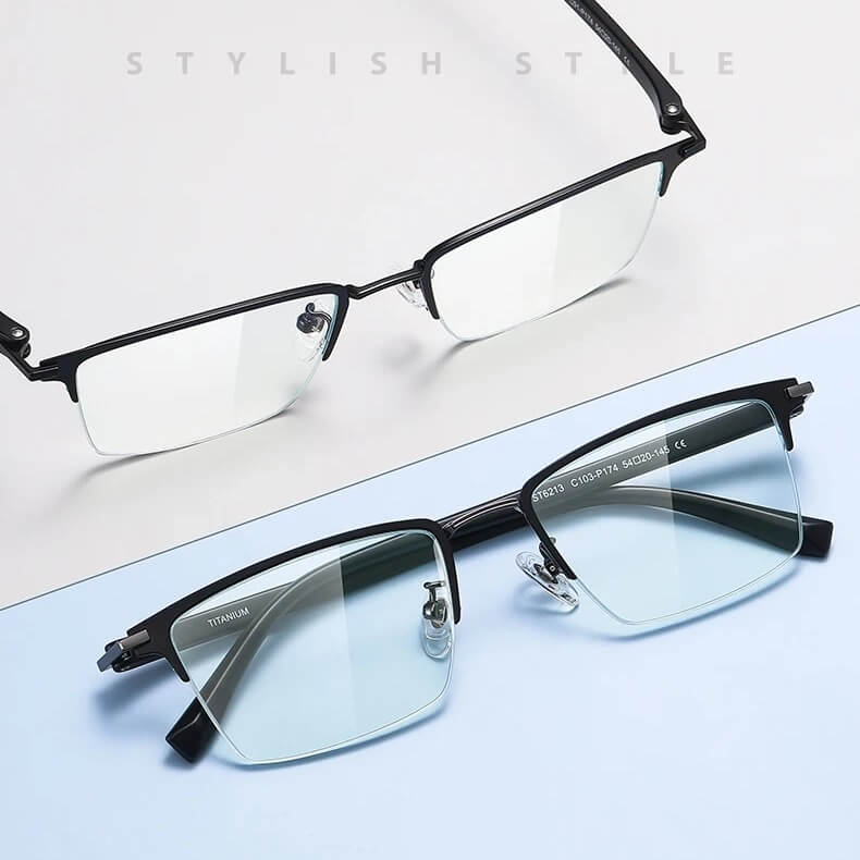 Ochelari transparenti ultrausori din titan cu filtru de lumina albastra ...