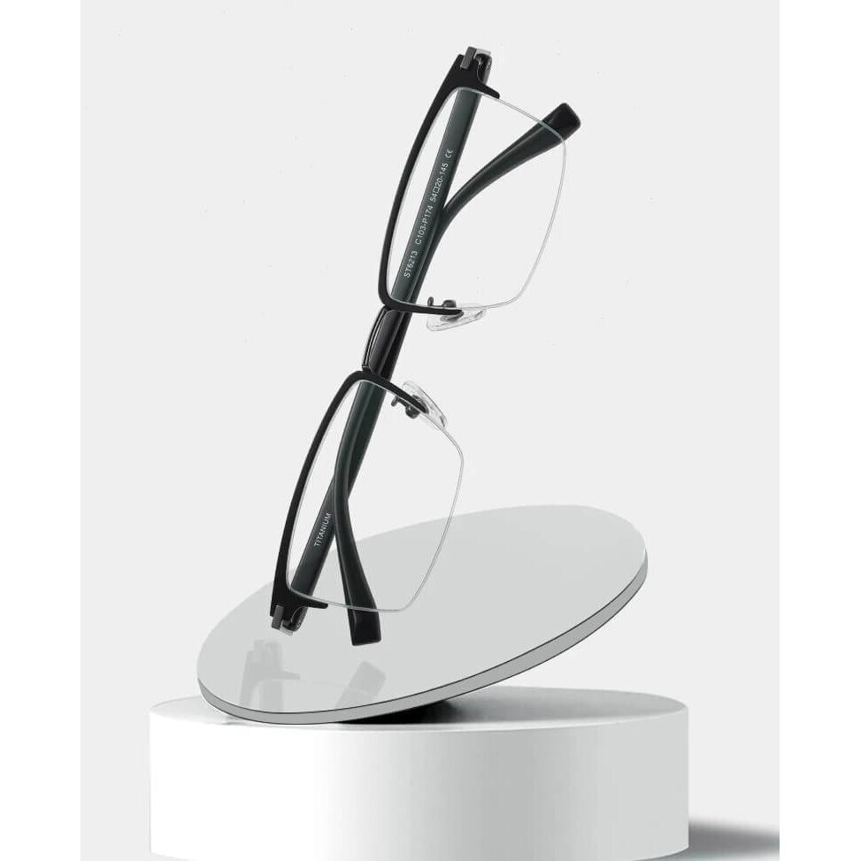 Ochelari transparenti ultrausori din titan cu filtru de lumina albastra ...