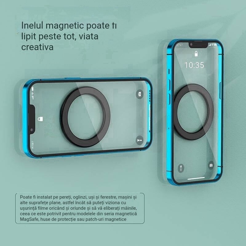 Suport magnetic pentru telefoane mobile din seria MagSafe, negru - eMAG.ro