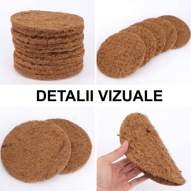 Set 5 Asternuturi pentru cuib porumbei OC, Diametru 21cm, Fibra de nuca ...