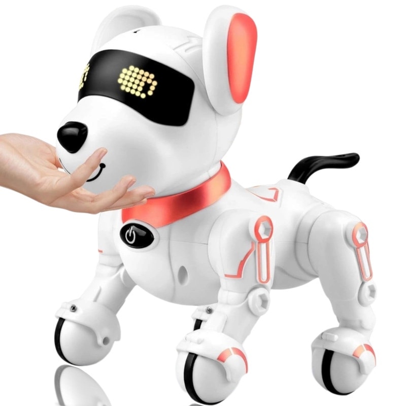Robot inteligent cu telecomanda, caine robot electronic de companie ...
