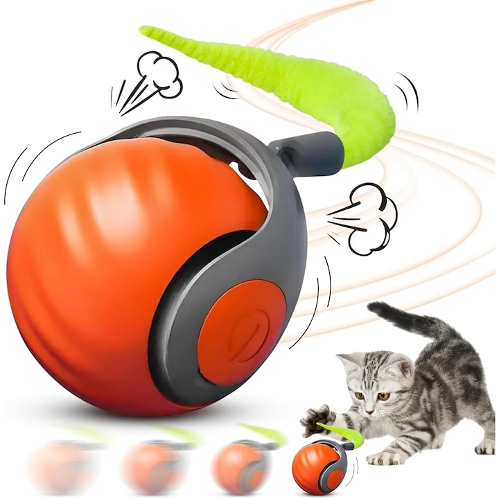 Jucarie Interactiva Pentru Caini, Puepoul, Minge de rulare inteligenta ...