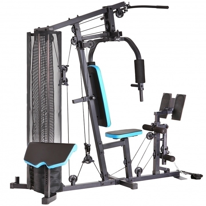 Aparat multifunctional FitTronic® Atletic 500, 66 kg incluse, presa ...