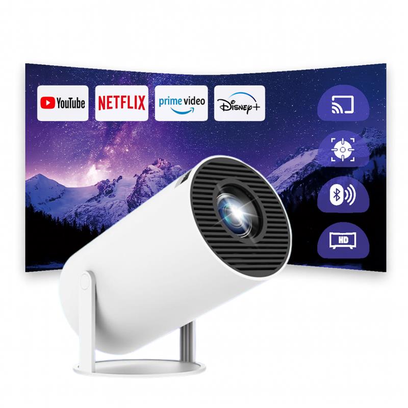 Videoproiector Smart LED Portabil Kiano Relax, Android 11, 140 ANSI, Wi ...