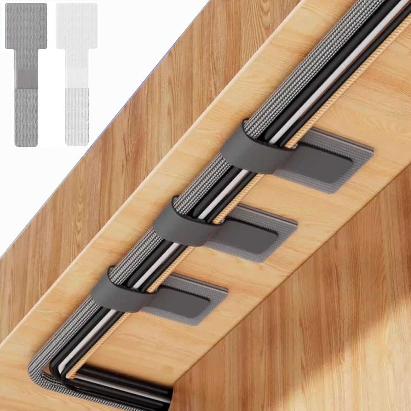 Set 30 Organizator cabluri autoadezive, gestionarea cablurilor, sistem ...