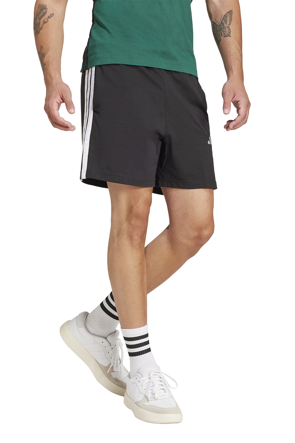 adidas Sportswear, Bermude cu logo, Alb, Negru, M - eMAG.ro