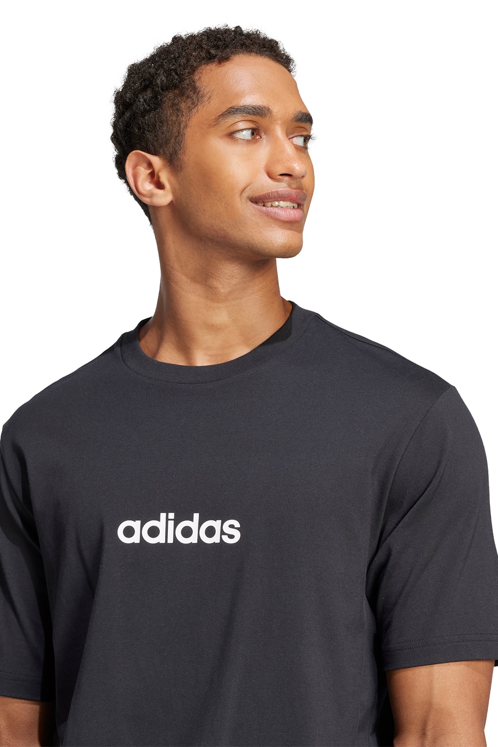 adidas Sportswear, Tricou cu logo pe piept si decolteu la baza gatului ...