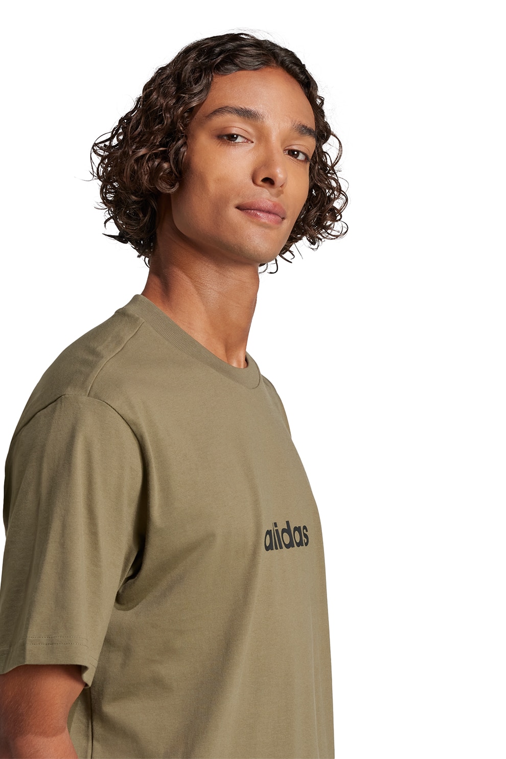 adidas Sportswear, Tricou cu logo pe piept si decolteu la baza gatului ...