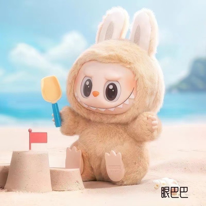 Jucarie din plus Labubu Macaron, moale si confortabila, set pentru ...