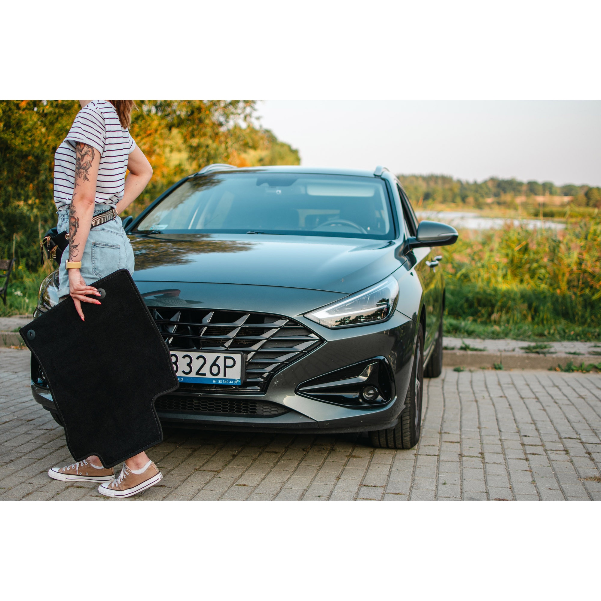 Set BASIC covorase auto, 4 bucati, presuri auto, pentru:: MG 3 (2024 ...