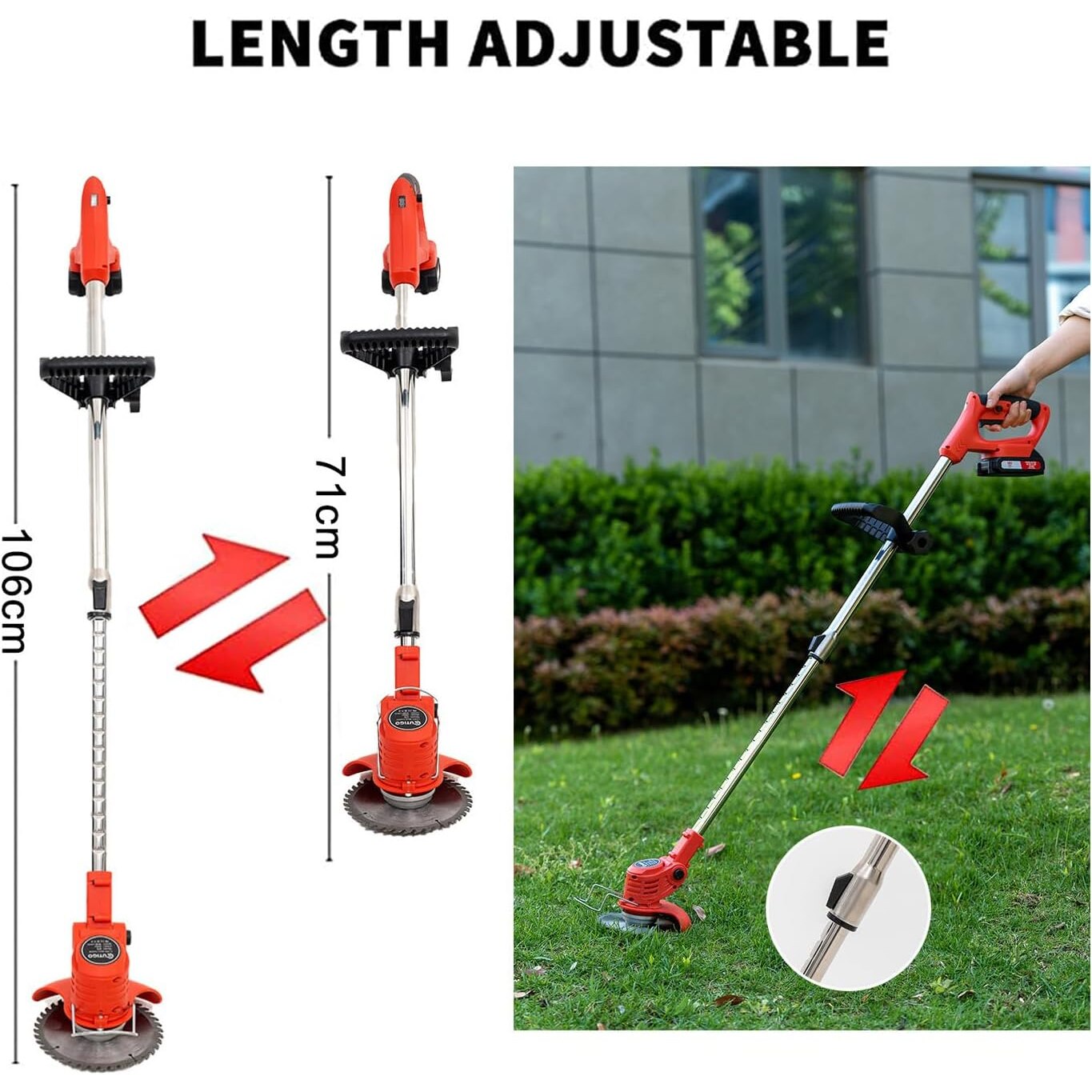 Motocoasa Electrica/Motocoasa de tuns gazon/Masina de tuns iarba OUTIGO ...