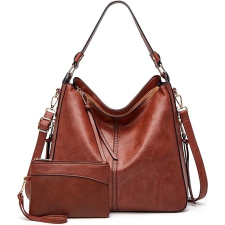 Geanta de dama, Hggzeg, Set 2 geanta de mana umar, Cu fermoar, curea ...