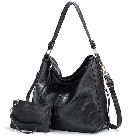 Geanta de dama, Hggzeg, Set 2 geanta de mana umar, Cu fermoar, curea ...