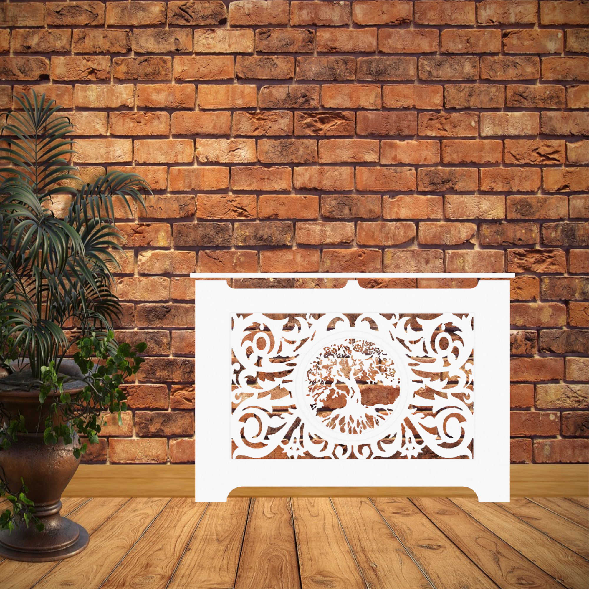 Masca calorifer mdf alb, Mos250a, 120x83x19 cm - eMAG.ro