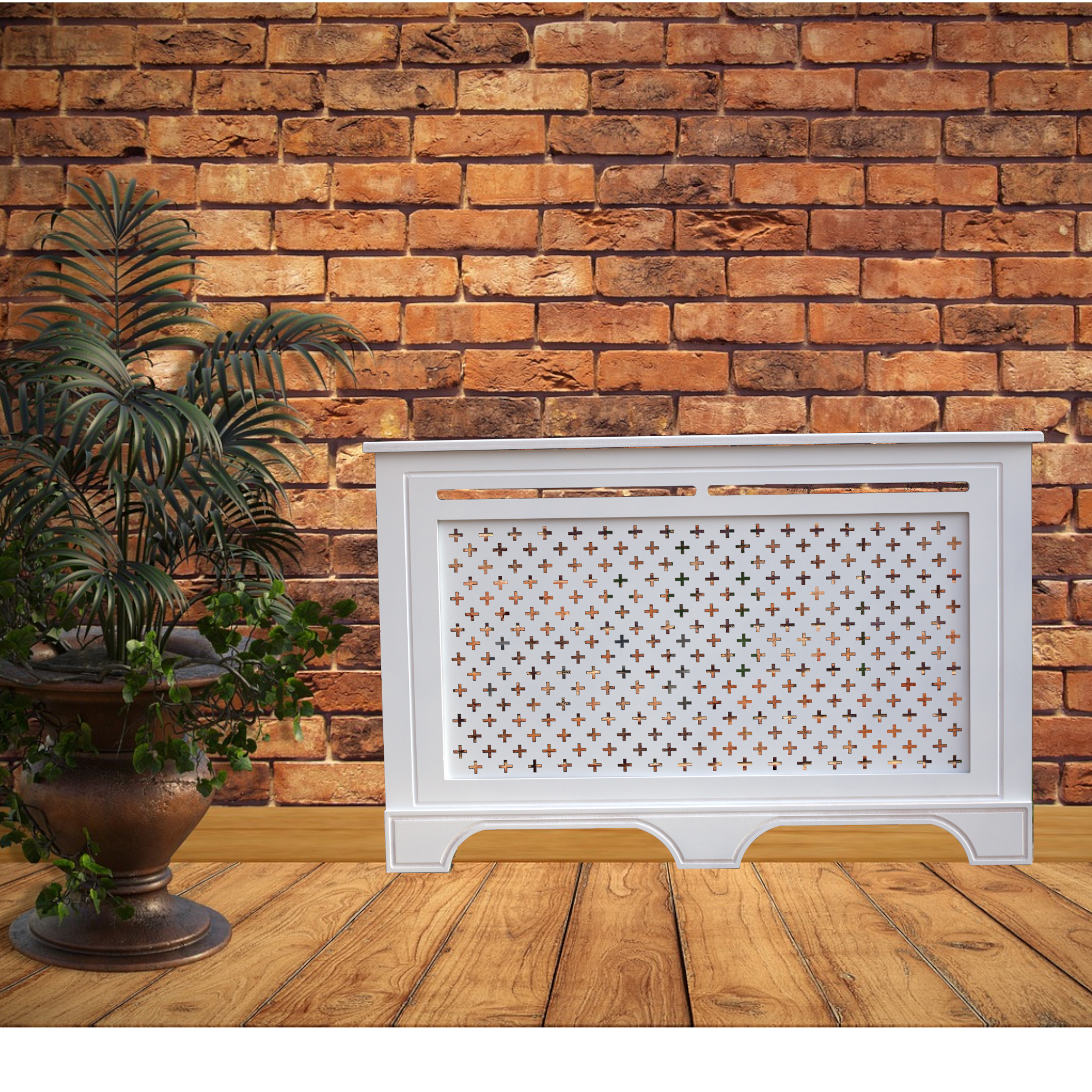 Masca calorifer mdf alb, Mos2513a, 90x83x19 cm - eMAG.ro