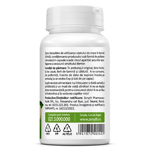 Pachet : Berberine (Berberina) + Apple Cider Vinegar (Otet din Cidru de ...