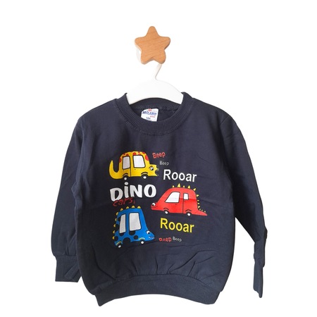 Bluza baieti, Milano Kids, Bumbac 100%, Albastru, 3-4 ani, 104 cm - eMAG.ro