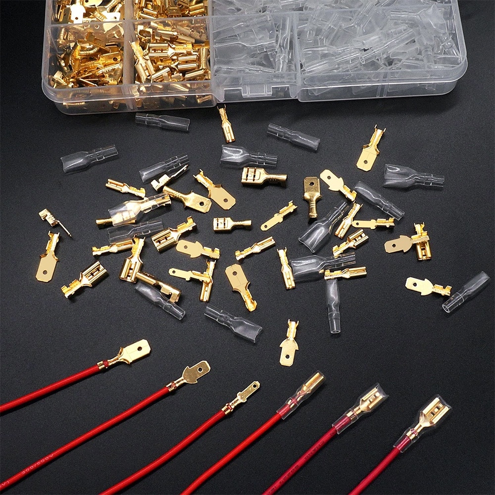 Set 480 papuci electrici, conectori electrici, JZRO, cu mansoane ...