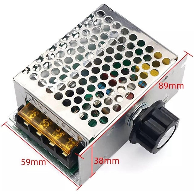 Regulator de tensiune, Modul regulator tensiune,4000W,10V-220V AC,20A, Modul de control al ...