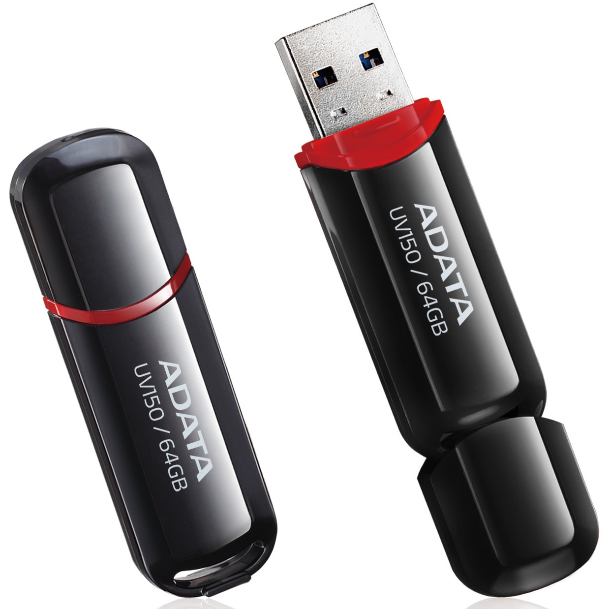 USB памет ADATA UV150, 64 GB, USB 3.0, Черна - eMAG.bg