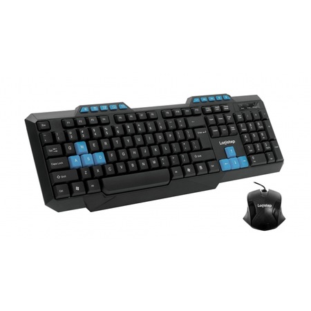 Kit Tastatura + Mouse LogiStep LSDK-5181, USB, Negru - eMAG.ro
